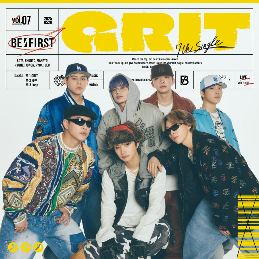 2025年5月28日(水) BE:FIRST 7th Single ‘GRIT’ | BE:FIRST