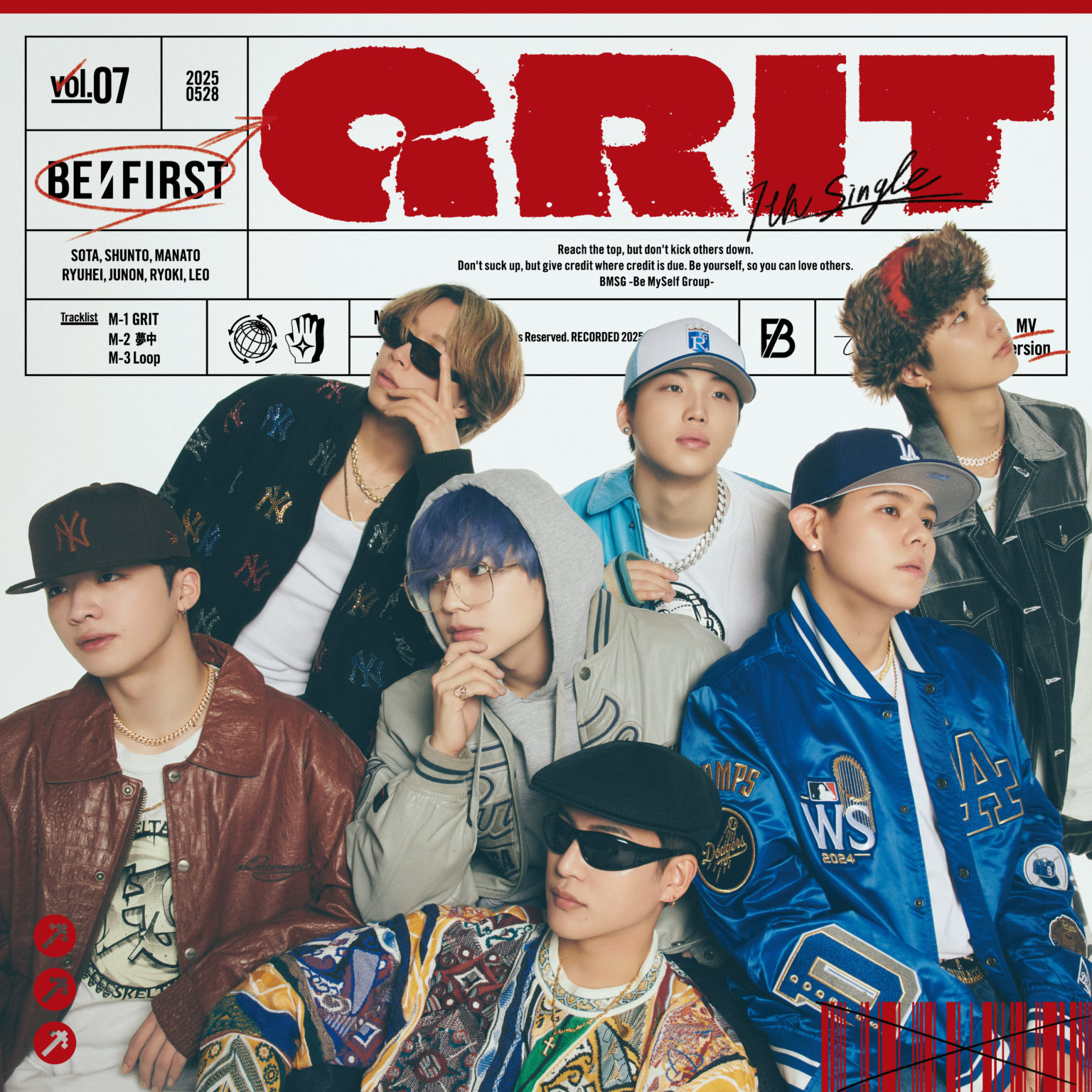 2025年5月28日(水) BE:FIRST 7th Single ‘GRIT’ | BE:FIRST