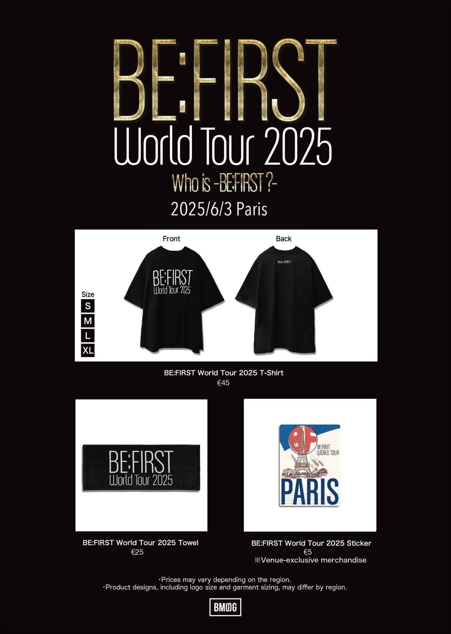 BE:FIRST World Tour 2025 -Who is BE:FIRST?- 各会場 詳細情報について (JP/EN) | BE:FIRST